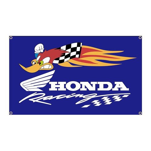 large banner flag 3x5ft [HONDA Racing blue]garage room decora 14083 | eBay