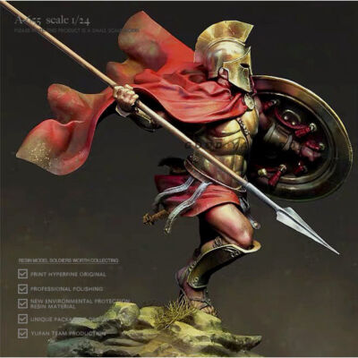 1/24 Resin Figures Model Kit Greek elite Spartan Warriors Unassembled ...