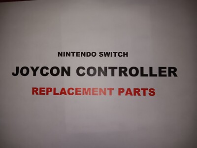 OEM NINTENDO SWITCH JOYCON CONTROLLER REPLACEMENT PARTS - USA SELLER | eBay
