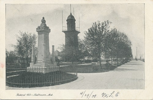 Baltimore MD * Federal Hill 1908 Monuments | eBay