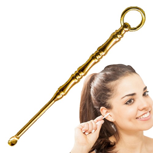 Brass Hygenic Ear Wax Extractor Remover Tool Ear Picker Cleaning Tool ...
