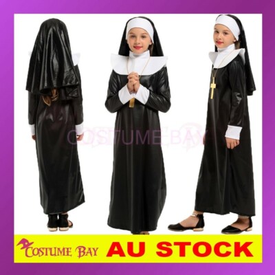 Child Holly Nun Sister Catholic Girls Costume Book Week Kids Fancy ...