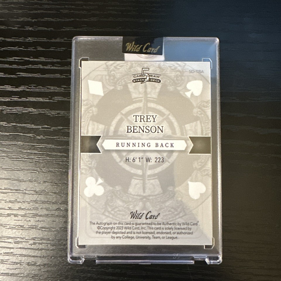 2023 Wild Card Auto 5 Card Draw Stacked Deck PRC Rookie /3 ebay 1/1 ...