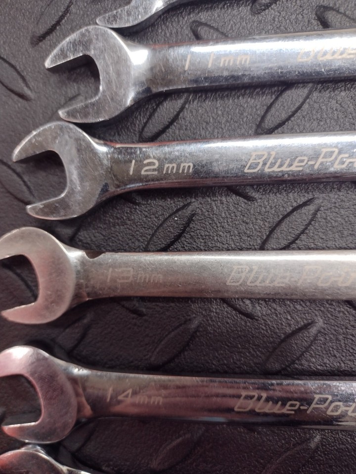 Blue-Point Tools 11pc Metric 8mm-19mm Reversible Ratcheting Wrench Set ...