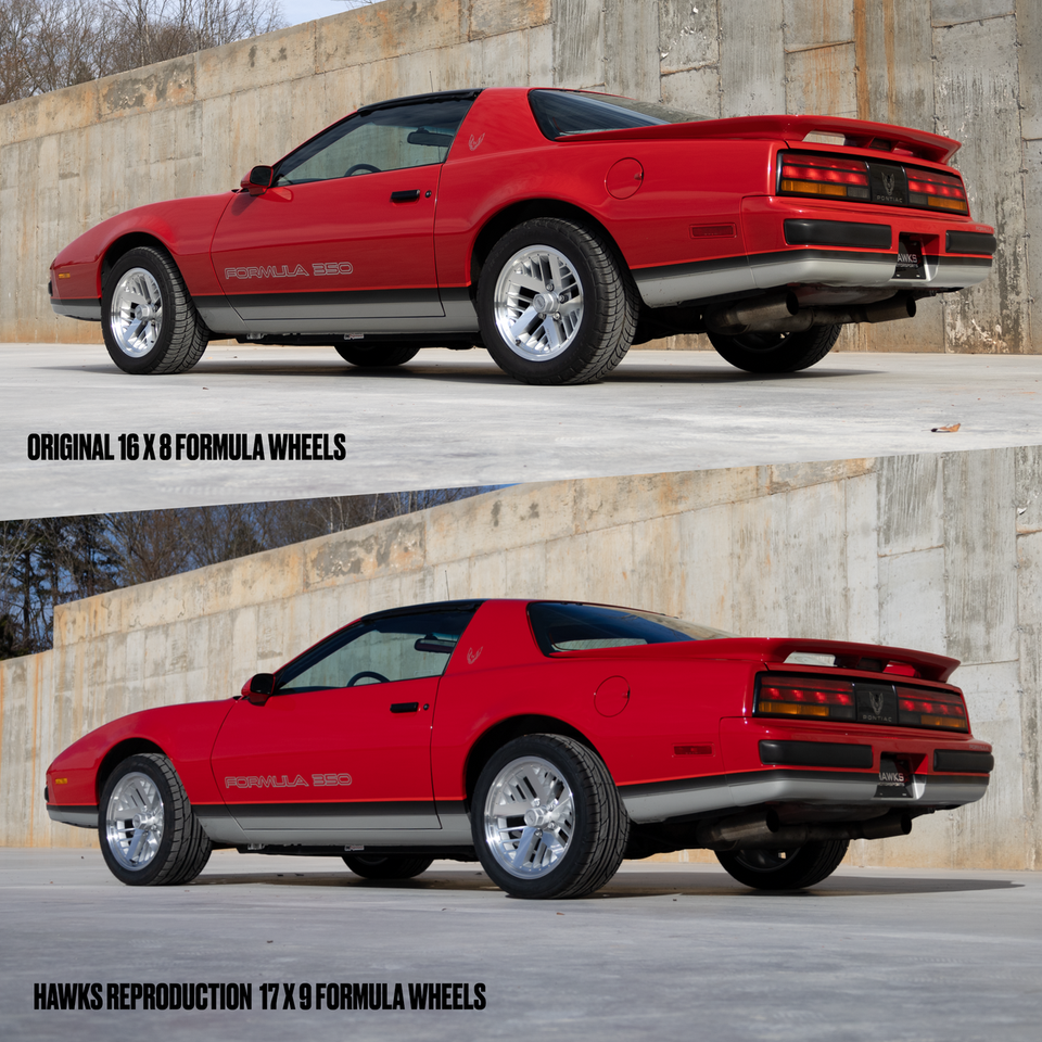 1982-1992 Pontiac Firebird Formula Style 17x9 Silver Wheels Rims 17 ...