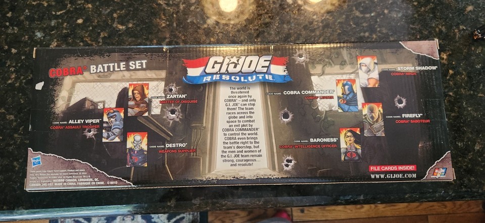 GI Joe Resolute Cobra Battle Set 7 Action Figure Pack NEW! Factory ...