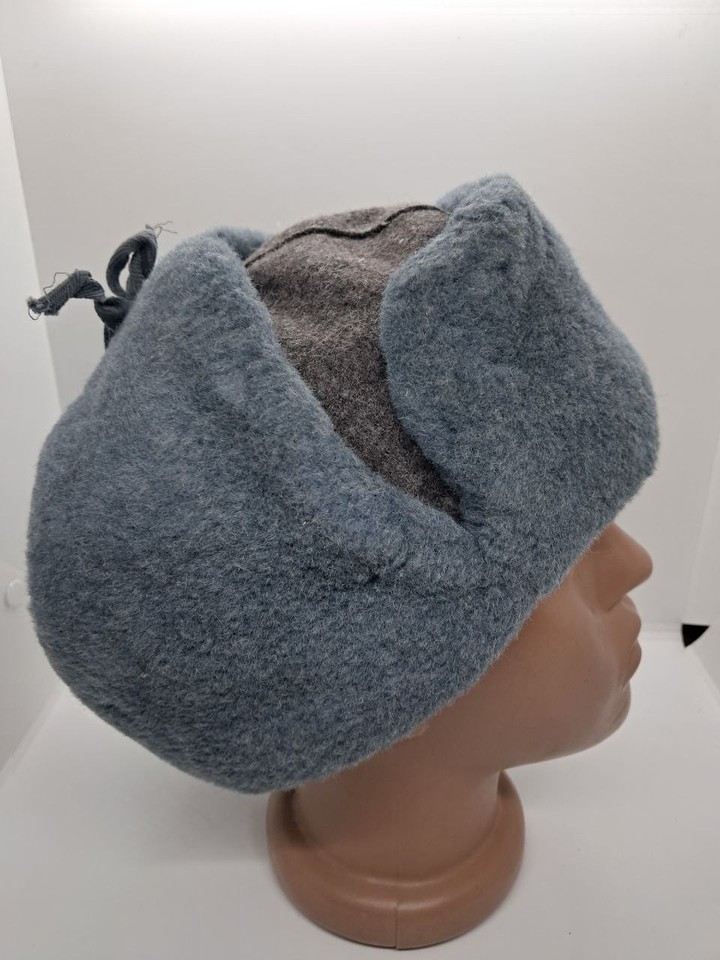 Vintage Ushanka Winter Hat Military Soviet Army USSR Soldier Russian ...