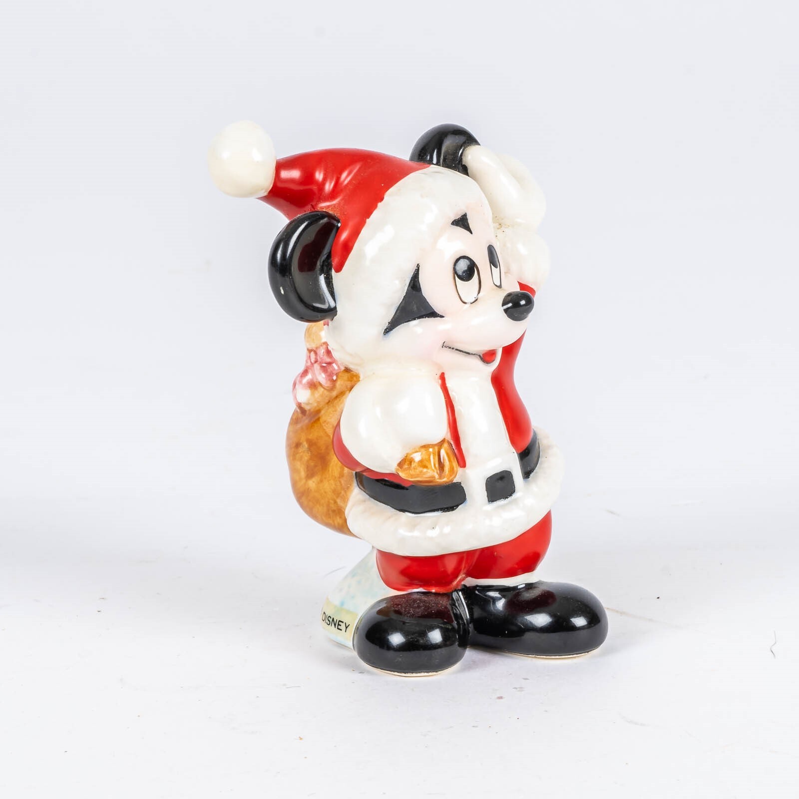 Schmid Ceramic Waving Santa Mickey Mouse Figurine 4 1/2" | eBay