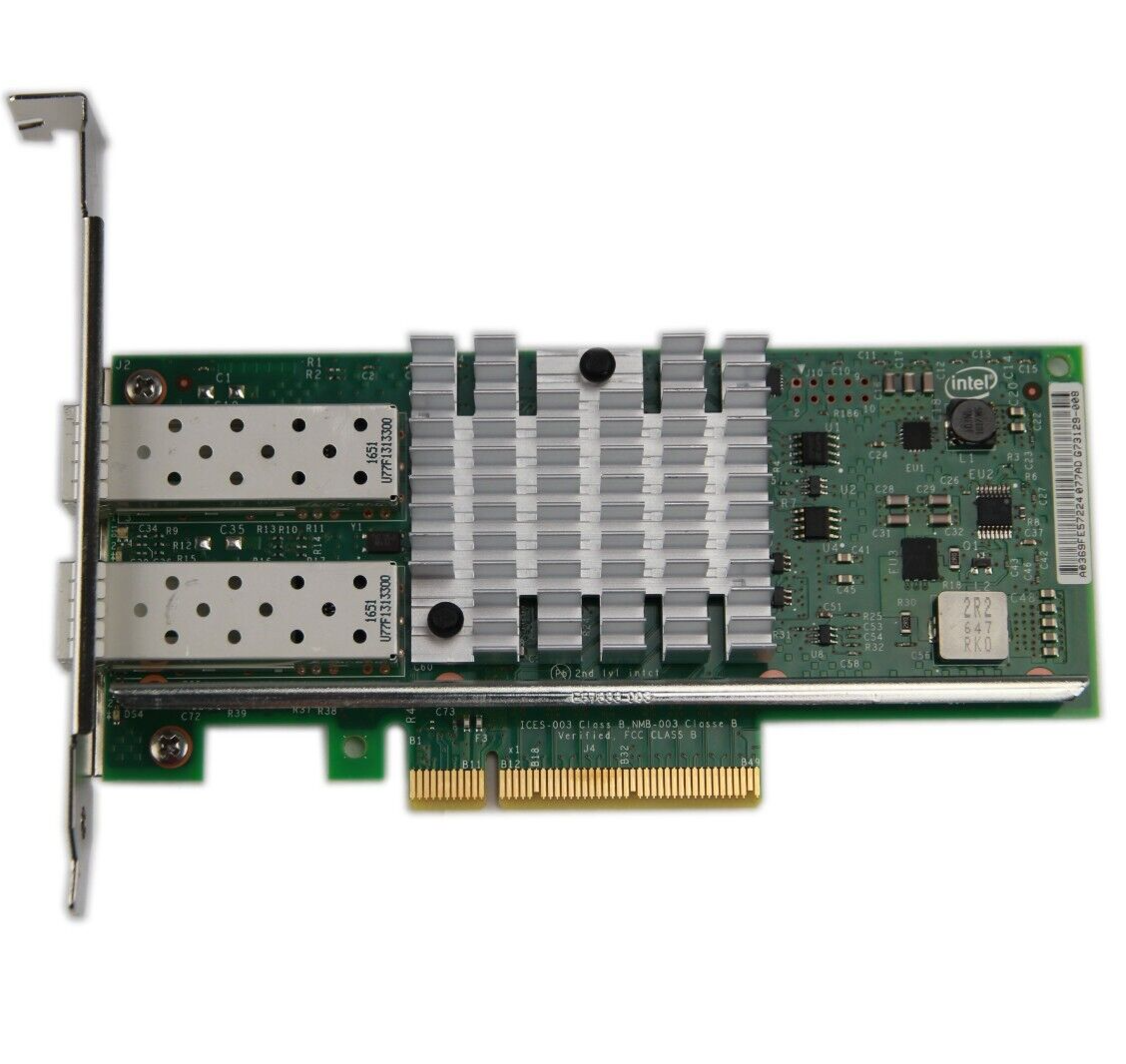 Dell Intel X520-DA2 10GbE SPF+ Dual Port PCIe Converged Network Adapter ...
