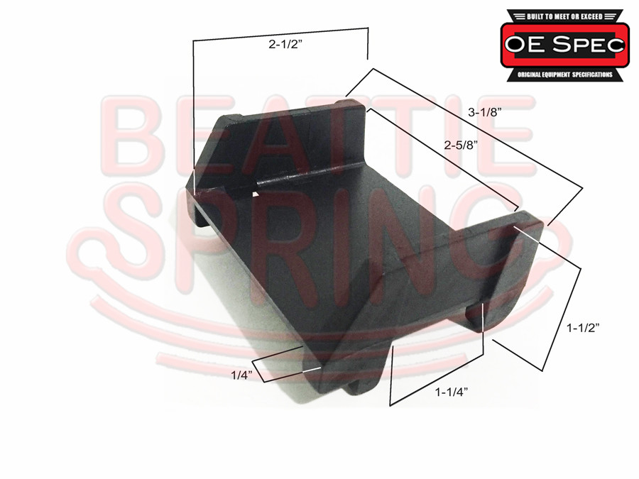 4 x Leaf Spring Clip Wear Pad Anti Squeak Insert | eBay