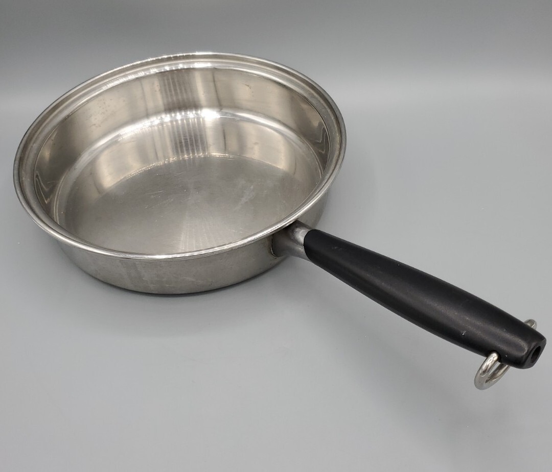 Vintage Ekco Prudential Ware 8” Sauce Skillet Fry Pan Tri-Clad ...