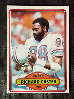 Richard Caster 1980 Topps Football Card #198 - Houston Oilers NM | eBay