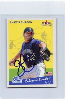 2002 Fleer Tradition #237 Shawn Chacon Rockies Signed Auto *J1284 | eBay
