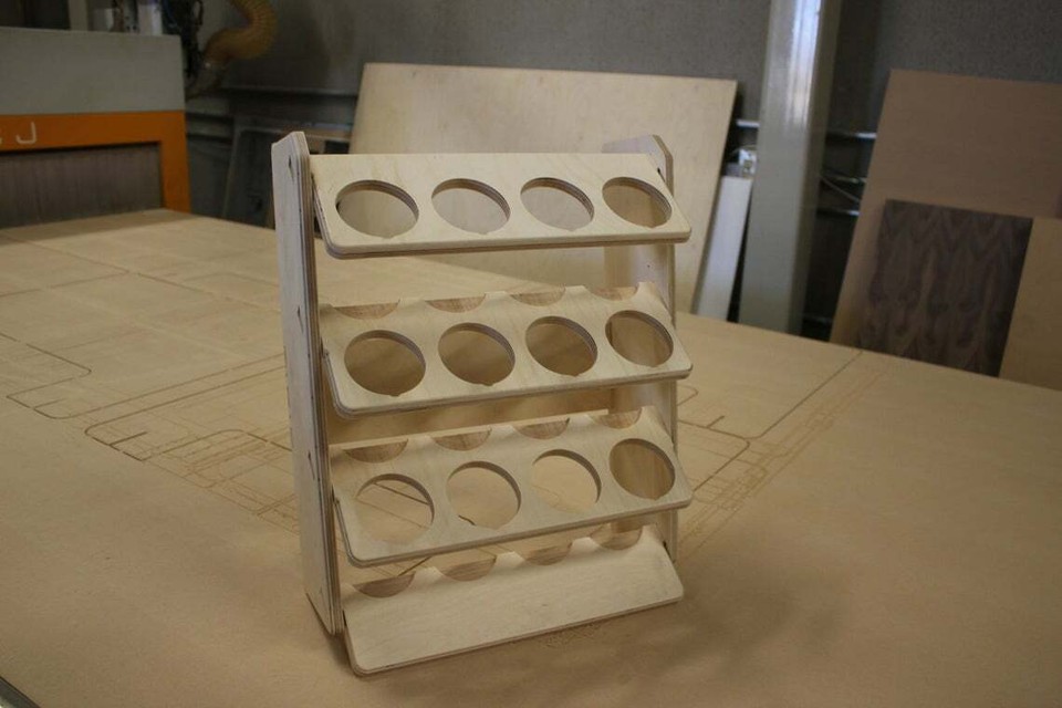 Spray Can 12 Slot Lube Holder Garage Storage Rack Wood Shelf Organizer ...