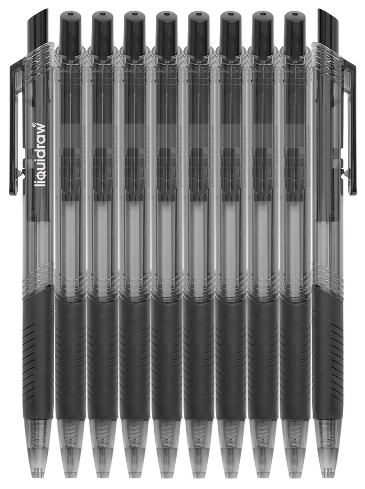 Ball Pens Ball Point Pen MEDIUM Biros Black Blue Red Multi Colour Pen ...