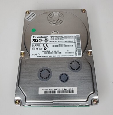 Hard Drive Quantum 4550J HN45J016 Rev 03-E RZ1CB-CA 4550 MB SCSI 3.5 80 ...