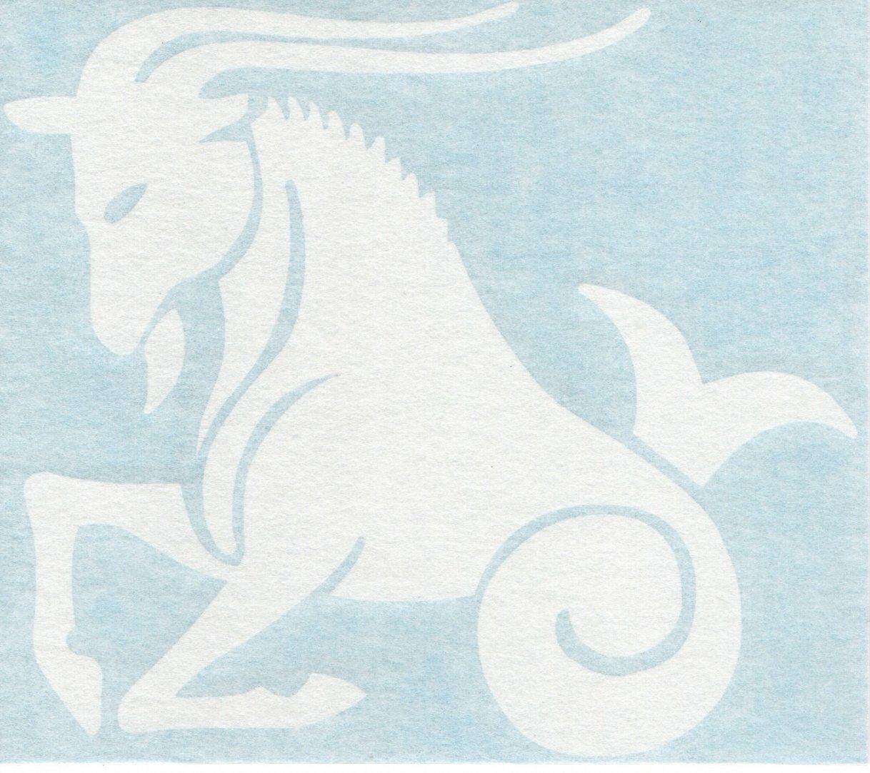 Capricorn Fish Goat Crocodile Zodiac - Car Window Vinyl Decal Sticker ...