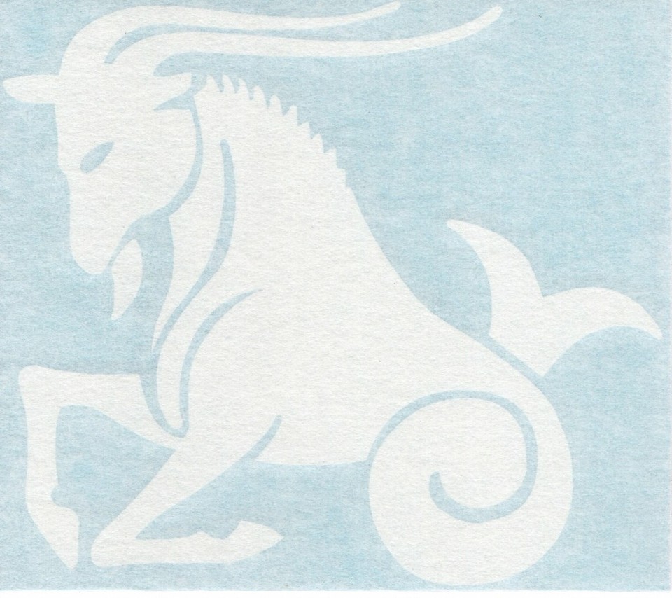 Capricorn Fish Goat Crocodile Zodiac - Car Window Vinyl Decal Sticker ...