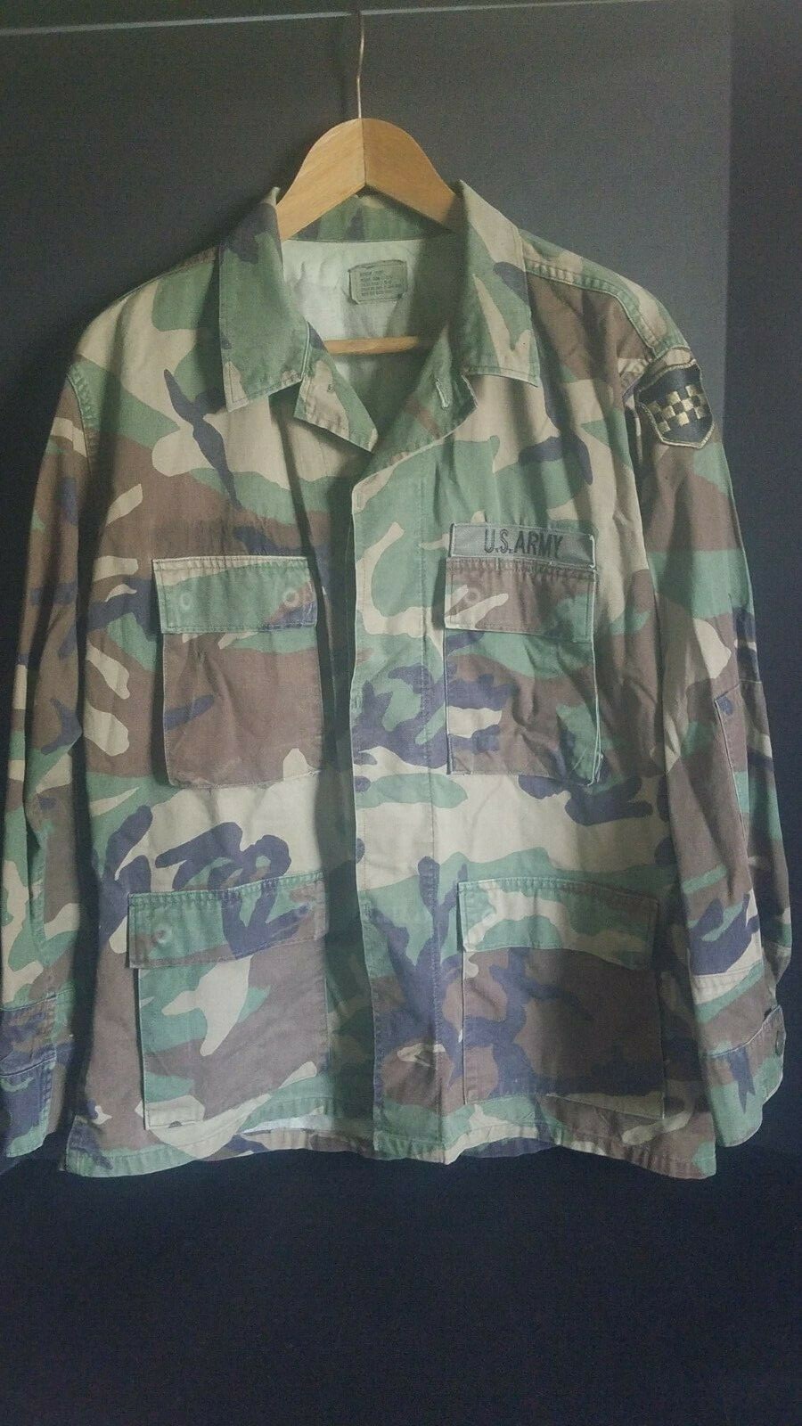 GENUINE ISSUE BDU Woodland Camouflage Jacket Army Winter Weight Medium ...