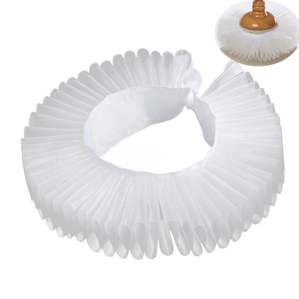Elizabethan Ruff Collar Renaissance Ruffle Collar Ruff Choker Wrap Neck ...