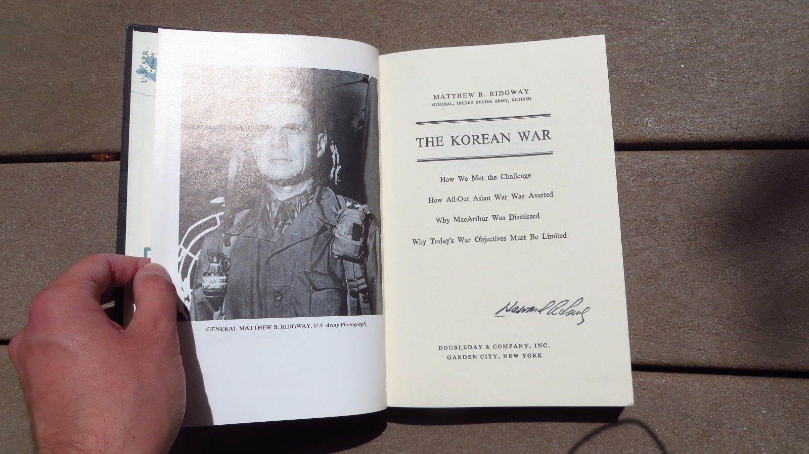 The Korean War General Ridgeway Autobiography Book | eBay