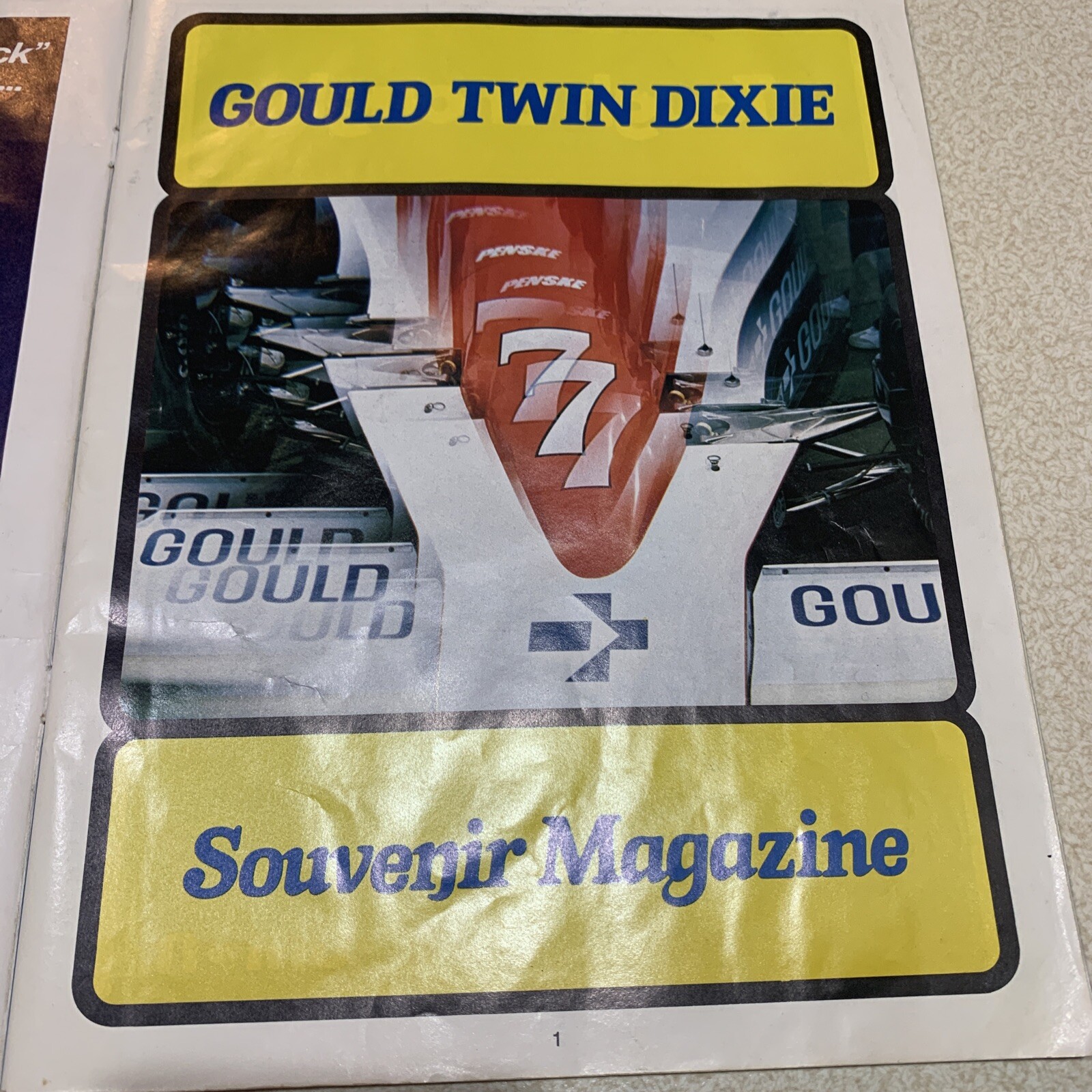 1978 Race Program Gould Twin Dixie. Atlanta USAC IndyCar Stock Car ...