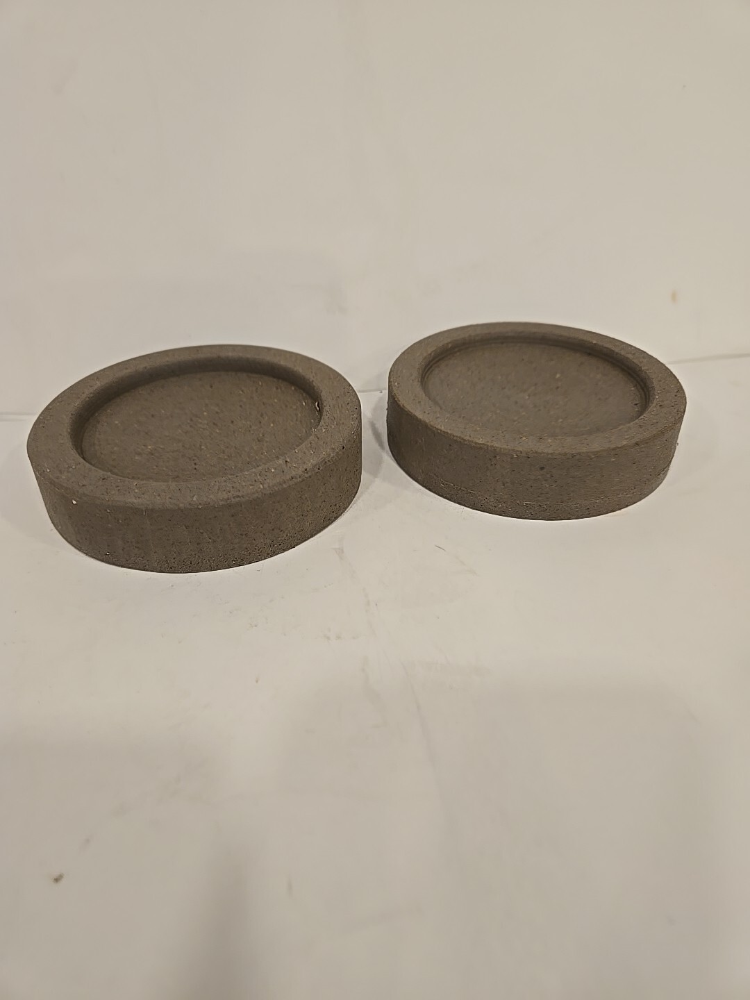 Composite Coasters (2) Handmade Using A Lathe Circular 4 X 4 | eBay