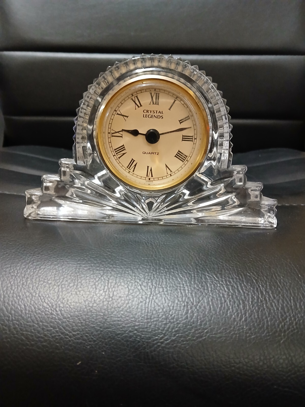 Godinger Crystal Legends Leaded Crystal Quartz Mantle Clock Working | eBay