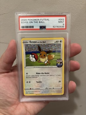 PSA 9 MINT Pokemon Eevee on the Ball Futsal #002 2020 | eBay