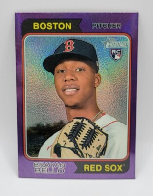 2023 Topps Heritage Purple Chrome Hot Box Refractor Brayan Bello Red ...