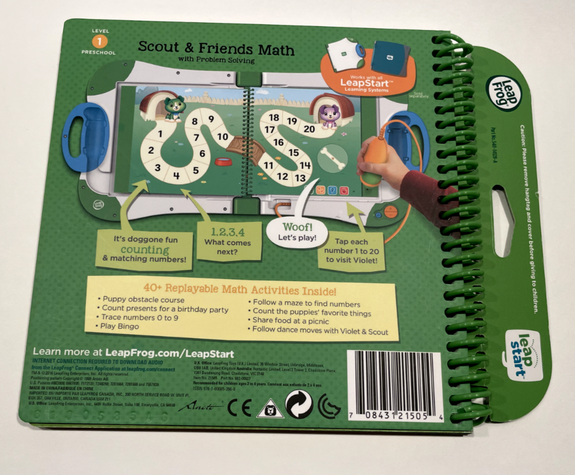 Leapstart LeapFrog Scout & Friends Math w Problem Solving Level 1 ...