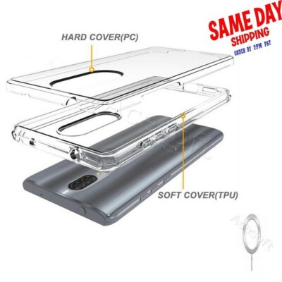 Heavy-Duty Soft TPU Case Clear Back PC Hard Phone Cover f CoolPad ...