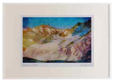 Mountains 213053 Swiss Alps Watercolour Picture Frame | eBay UK