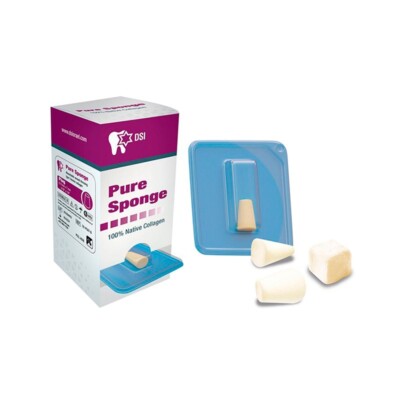 Dental Pure Sponge Collagen BigPlug 10*20 Teeth Extract Bleed Stop ...