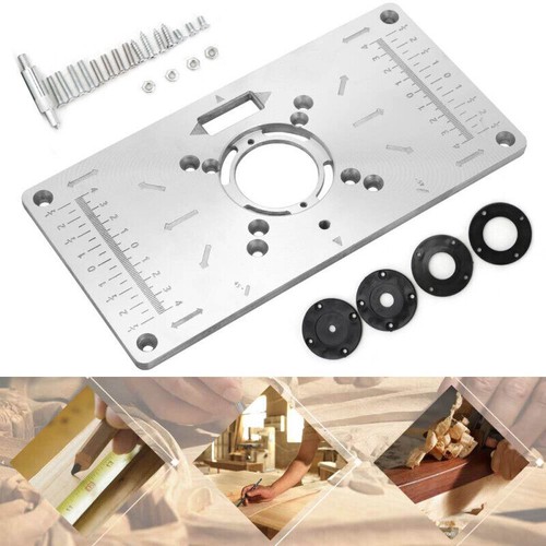 Aluminum Alloy Router Table Insert Plate Woodworking Trimming Machine ...