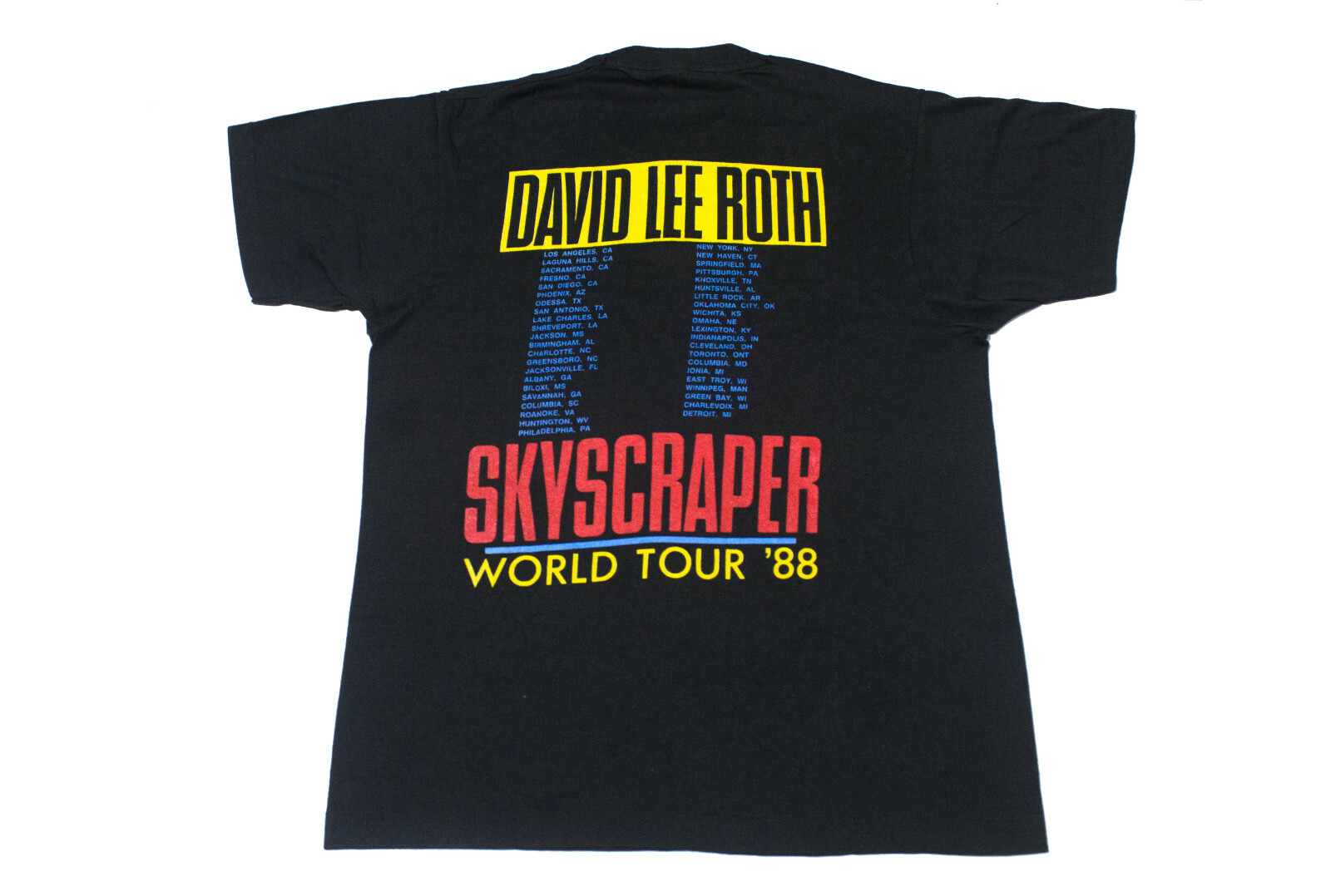 Vintage 80s David Lee Roth T Shirt 1988 Skyscraper Wo… - Gem