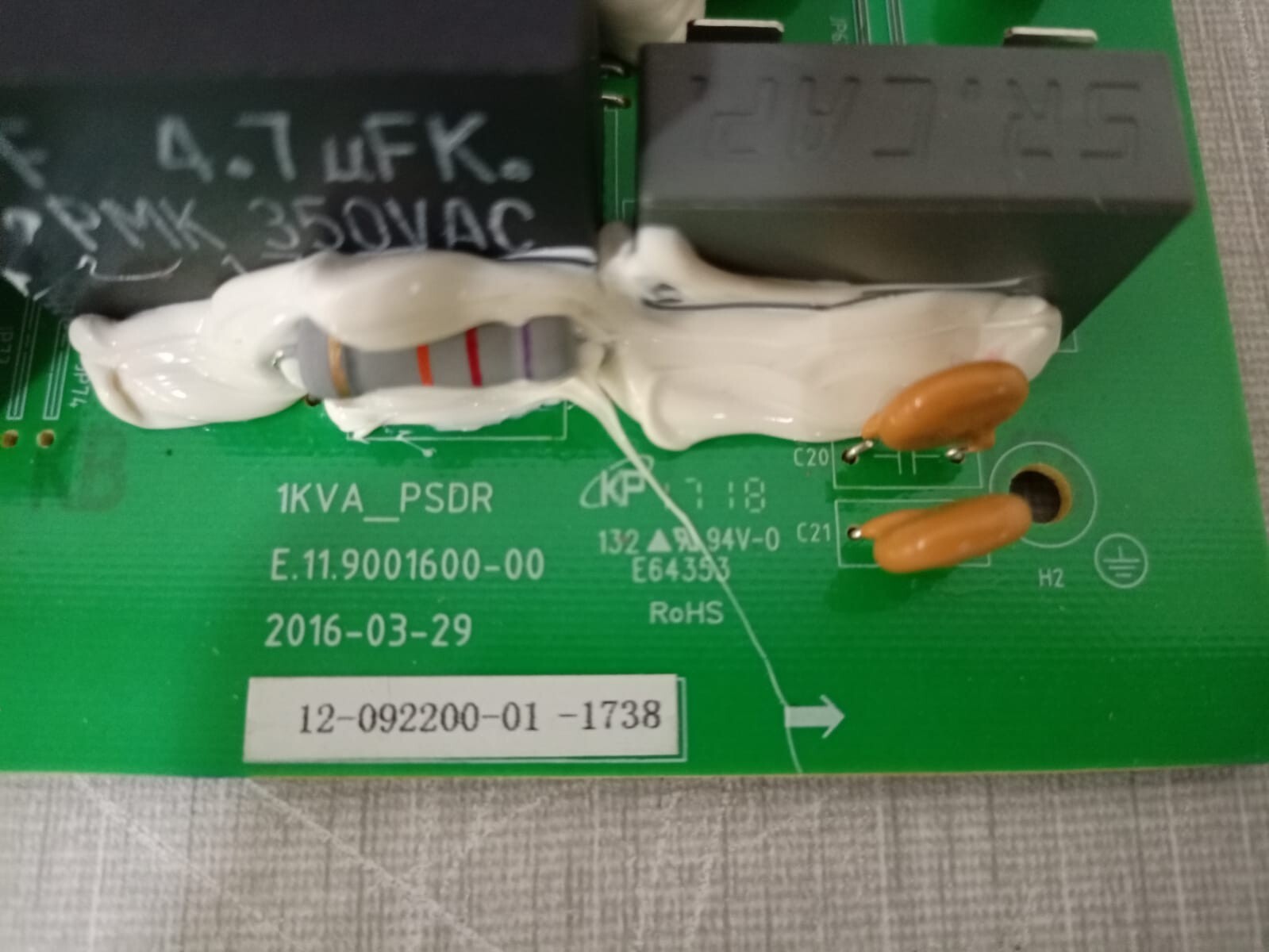 1KVA PSDR / 1KVA_PSDR E.11.9001600-00 / 12-092200-01-1738 PRINTED ...