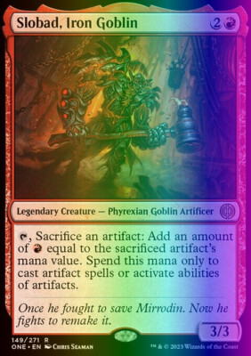 MTG Slobad, Iron Goblin (149/530) Phyrexia All Will Be One LP FOIL | eBay