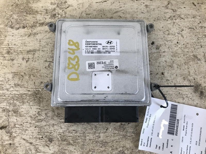 2017-2019 Hyundai Elantra Engine Computer Control Unit ECU Module OEM ...