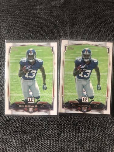 2014 Topps Football Odell Beckham Jr. RC ROOKIE CARD #355 New York ...
