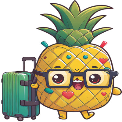 30 Custom Traveling Pineapple Personalized Address Labels | eBay
