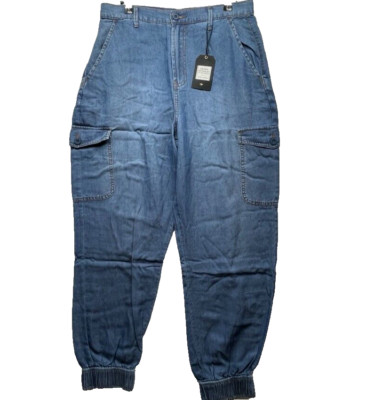Serra Retreat Jeans Women's 8/29 Cargo Lyocell Banded Ankle By Joie ...