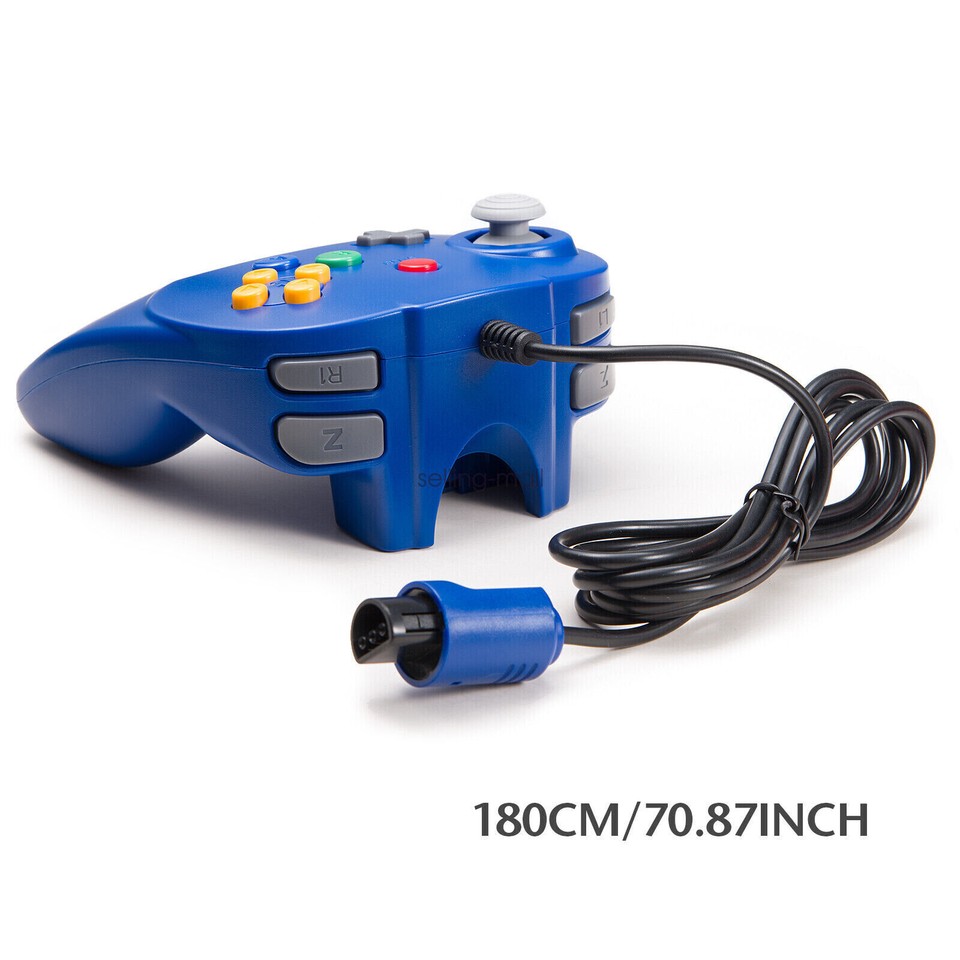 Mini N64 Wired Controllers Joystick Dual Z Button For Nintendo 64 Video ...