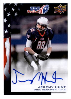 2014 Upper Deck USA Football Autographs #84 Jeremy Hunt - NM-MT | eBay
