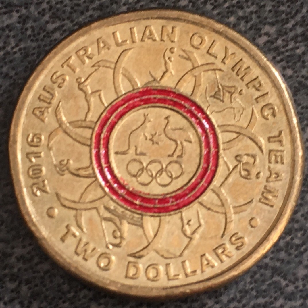 ☄️Australia 2016 2 Dollar ($2) AUD Coin Highly Collectable Coin - RED ...