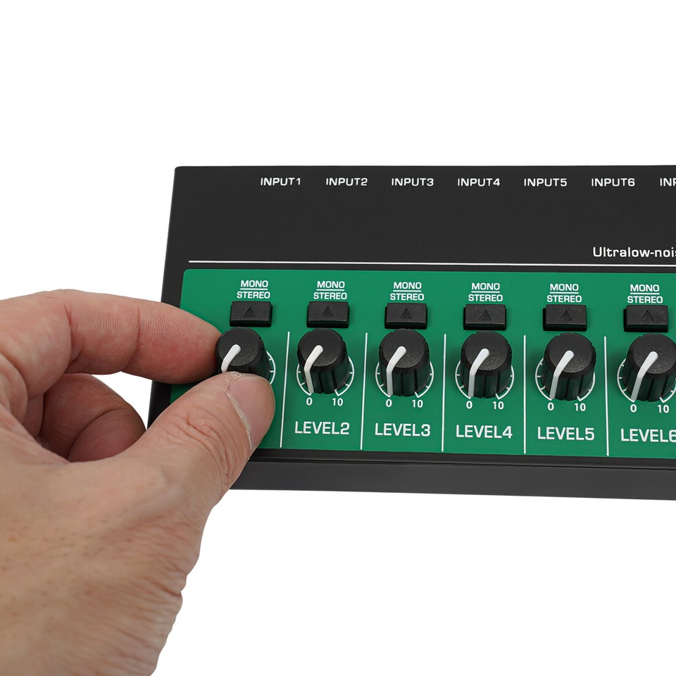 10 Channel Audio Mixer, Mini Audio Mixer, Audio Mixer w/ USB Charging ...