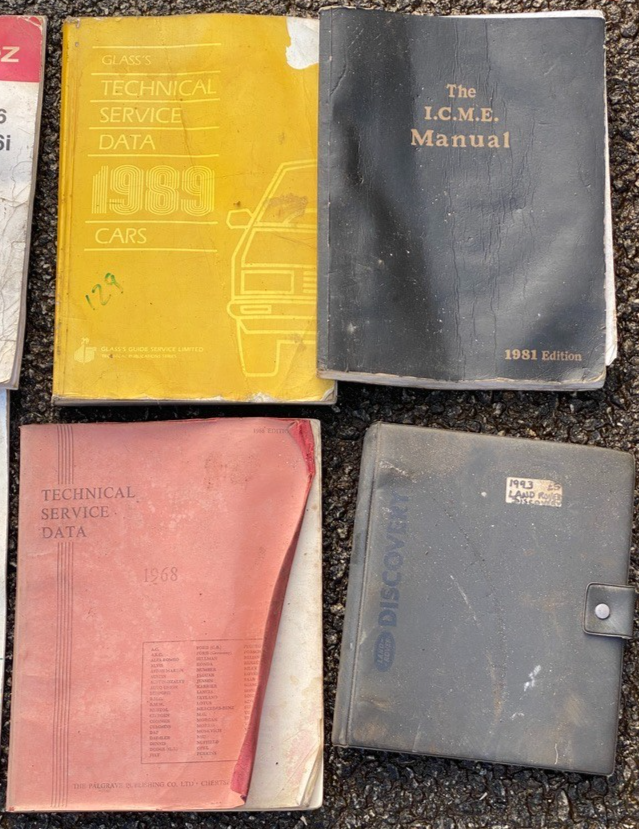 Job Lot of Vintage Car Manuals Technical Service Data Landrover | eBay UK
