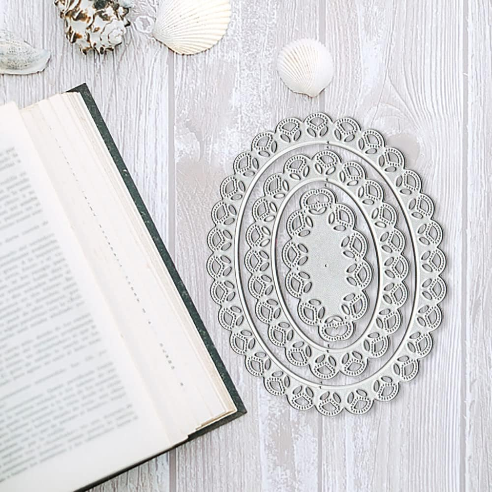 Oval Nested Frame Cutting Dies for Card Making and Photo Album ...