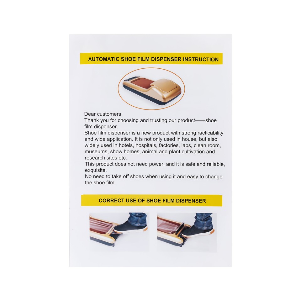 22.83*9.65*5.91in SS/ Plastic Shoe Film Machine Automatic Shoe Cover ...