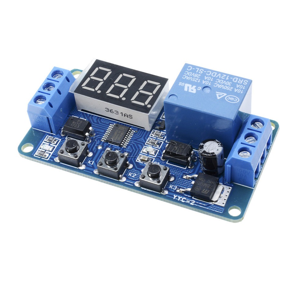 12V Digital LED Display Home Automation Delay Timer Control Switch ...